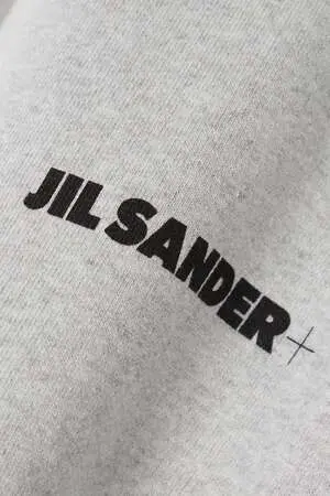 JIL SANDER Printed Cotton-jersey Sweatshirt - Gray