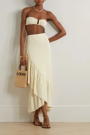 ERES Julia Ruffled Stretch-twill Pareo