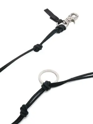 Our Legacy Ladon Leather Keyring - Black