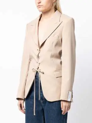 Rokh Laced Open Back Tailored Blazer
