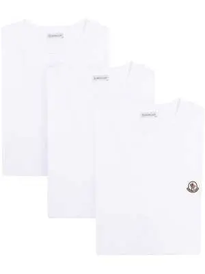 Moncler Logo-patch Short-sleeve T-shirt - White
