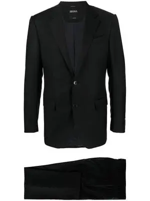 Zegna Trofeo™ Wool Single-breasted Suit - Black