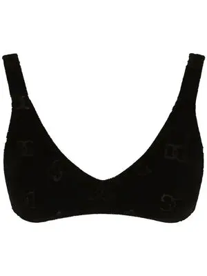 Flocked Logo Bralette