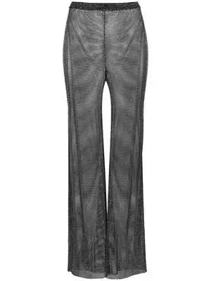 SANTA BRANDS Rhinestone-embellished Trousers - Black