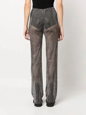 SANTA BRANDS Rhinestone-embellished Trousers - Black