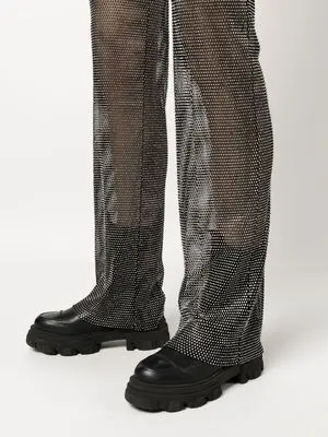 SANTA BRANDS Rhinestone-embellished Trousers - Black