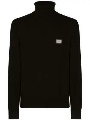 Dolce & Gabbana Roll-neck Wool Jumper - Black