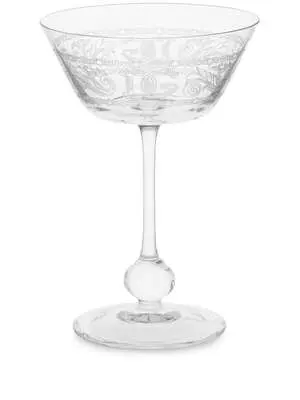 Dolce & Gabbana Logo-embellished Champagne Glass - White