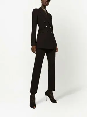 Dolce & Gabbana Milano-rib Tapered-leg Trousers