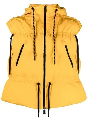 Herno Feather-down Hooded Gilet - Orange