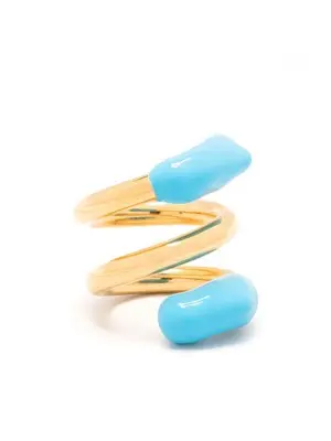 Sunnei Colour-block Wrap Ring - Gold
