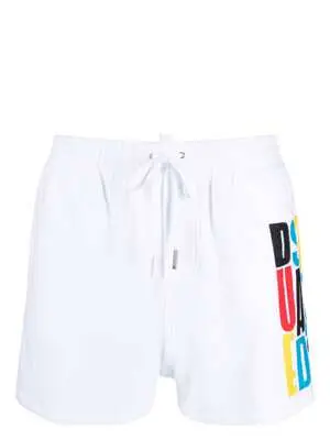 Dsquared2 Logo-print Swim Shorts - White