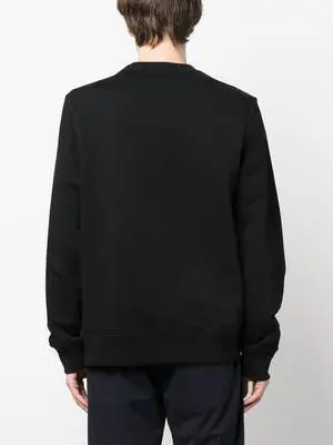 Paul Smith Zebra-logo Organic Cotton Sweatshirt - Black