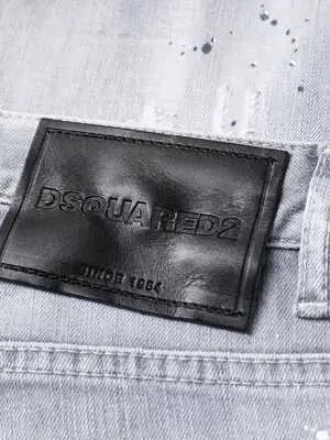 Dsquared2 Distressed Cropped Jeans - Grey
