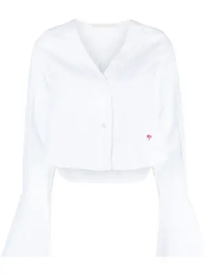 Palm Angels Cropped Shirts For Women