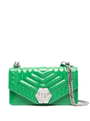 Philipp Plein Hexagon-logo Shoulder Bag - Green