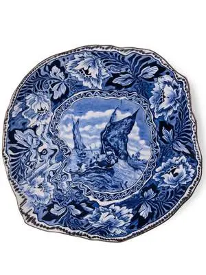 SELETTI Classics On Acid Mastricht Ship Dinner Plate Blue