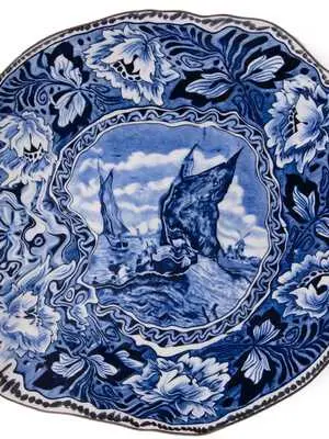 SELETTI Classics On Acid Mastricht Ship Dinner Plate - Blue