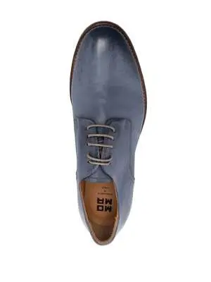 Moma Faded Leather Brogues - Blue
