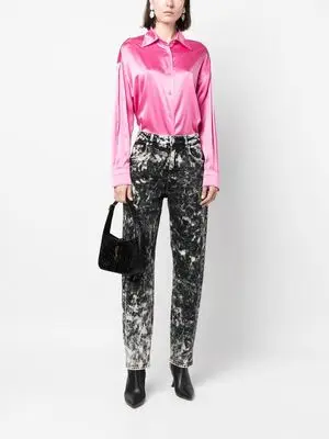 TOM FORD Pointed-collar Button-up Shirt - Pink