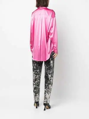 TOM FORD Pointed-collar Button-up Shirt - Pink