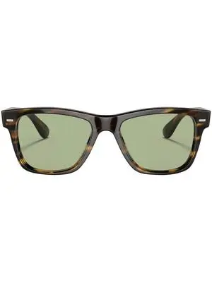 Oliver Spencer Oller Sun Square-frame Sunglasses - Black