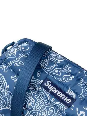 Supreme Puffer Logo-patch Crossbody Bag - Blue