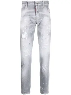 Dsquared2 Mid-rise Skinny Jeans - Grey