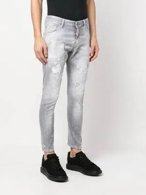 Dsquared2 Mid-rise Skinny Jeans - Grey