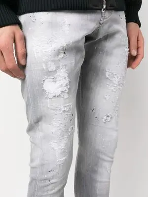 Dsquared2 Mid-rise Skinny Jeans - Grey