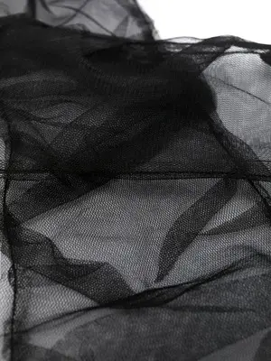 IOANA CIOLACU Sheer Long Gloves - Black