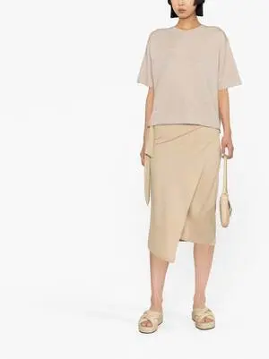 LISA YANG Cila Cashmere T-shirt - Neutrals