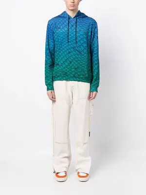Off-White Arrows-print Ombré-effect Hoodie
