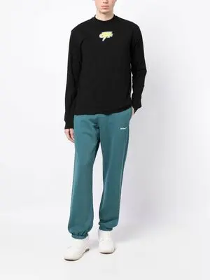 Off-White Arrows-print Track Pants - Blue