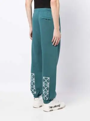 Off-White Arrows-print Track Pants - Blue