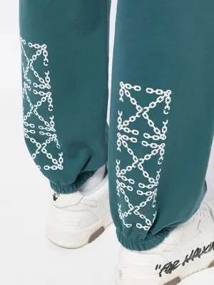 Off-White Arrows-print Track Pants - Blue