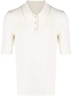 MAISON MARGIELA Four-stitch Knitted Polo Shirt