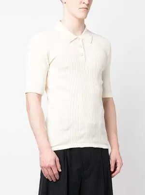 MAISON MARGIELA Four-stitch Knitted Polo Shirt