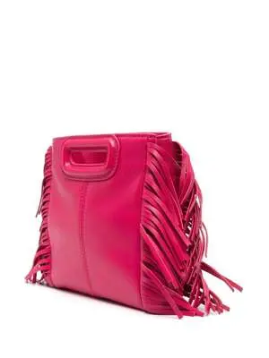 Maje M Fringed Crossbody Bag - Pink