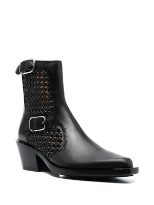 Chloé Panelled Leather Western Boots