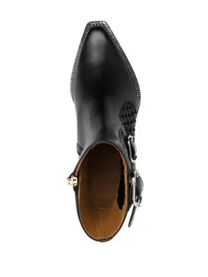 Chloé Panelled Leather Western Boots