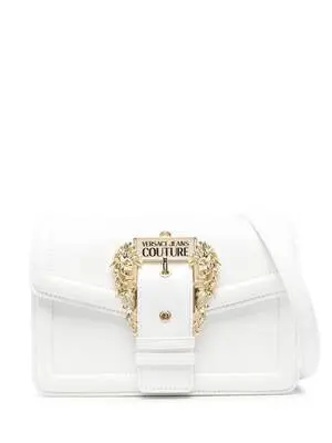 Versace Logo Plaque Crossbody Bag - White