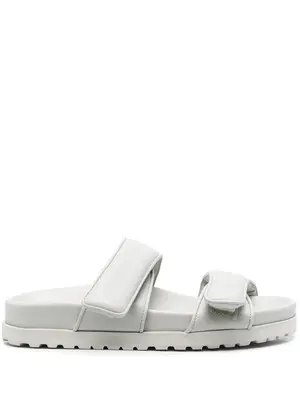 GIA BORGHINI Perni 11 Double-strap Slides - Grey