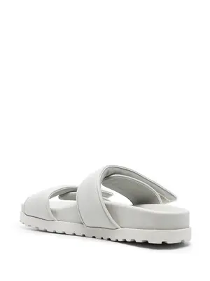 GIA BORGHINI Perni 11 Double-strap Slides - Grey