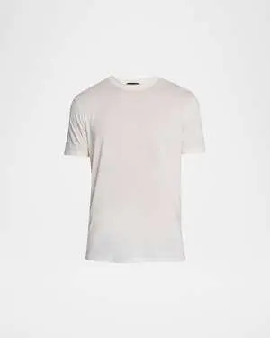 TOM FORD Men & Apos;s Lyocell-cotton Crewneck T-shirt Ecru