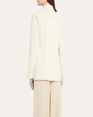 Vince Double-breasted Crepe Blazer