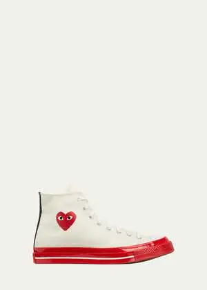 CDG PLAY X Converse Canvas High-top Sneakers - Black