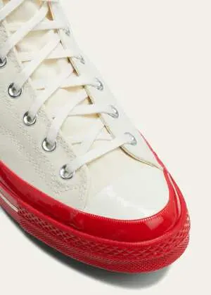 CDG PLAY X Converse Canvas High-top Sneakers - Black