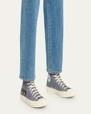 CDG PLAY X Converse Chuck Taylor High-top Sneakers - Grey