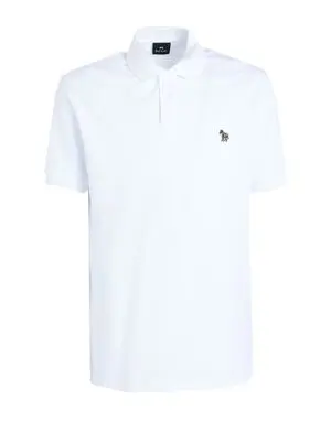 Paul Smith Man Polo Shirt Black Size S Organic Cotton White